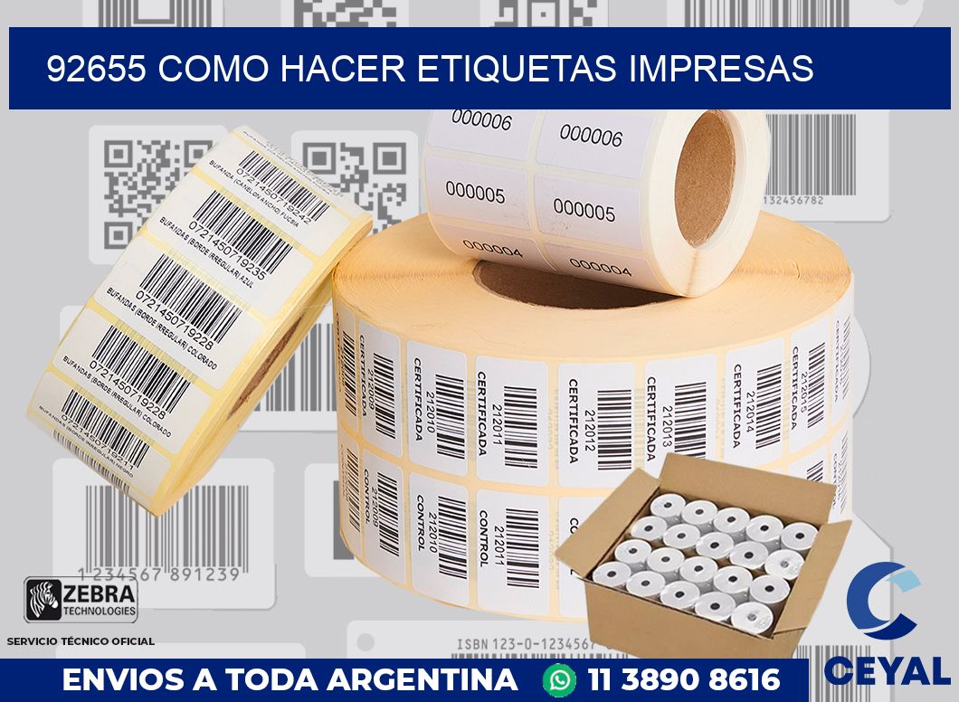 92655 COMO HACER ETIQUETAS IMPRESAS - Industria Textil