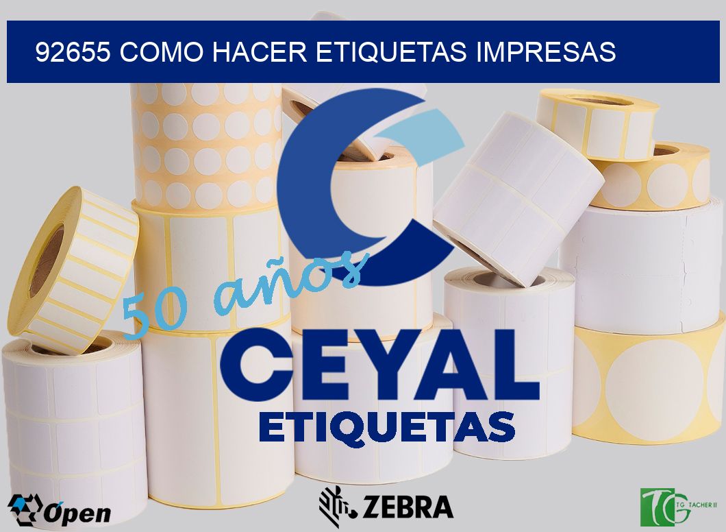 92655 COMO HACER ETIQUETAS IMPRESAS - Industria Textil
